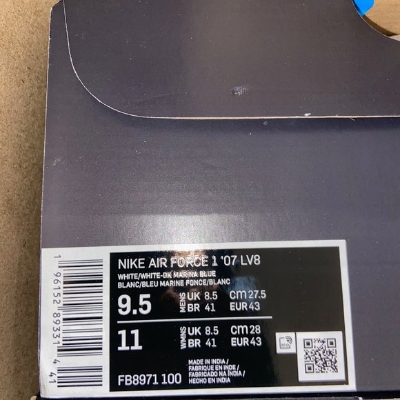 Nike | Shoes | Nike Air Force 7 Reflective Multi Swoosh White Blue ...